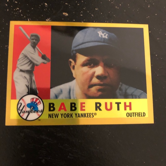 Other | Vintage Babe Ruth Yankees Baseball Card | Poshmark